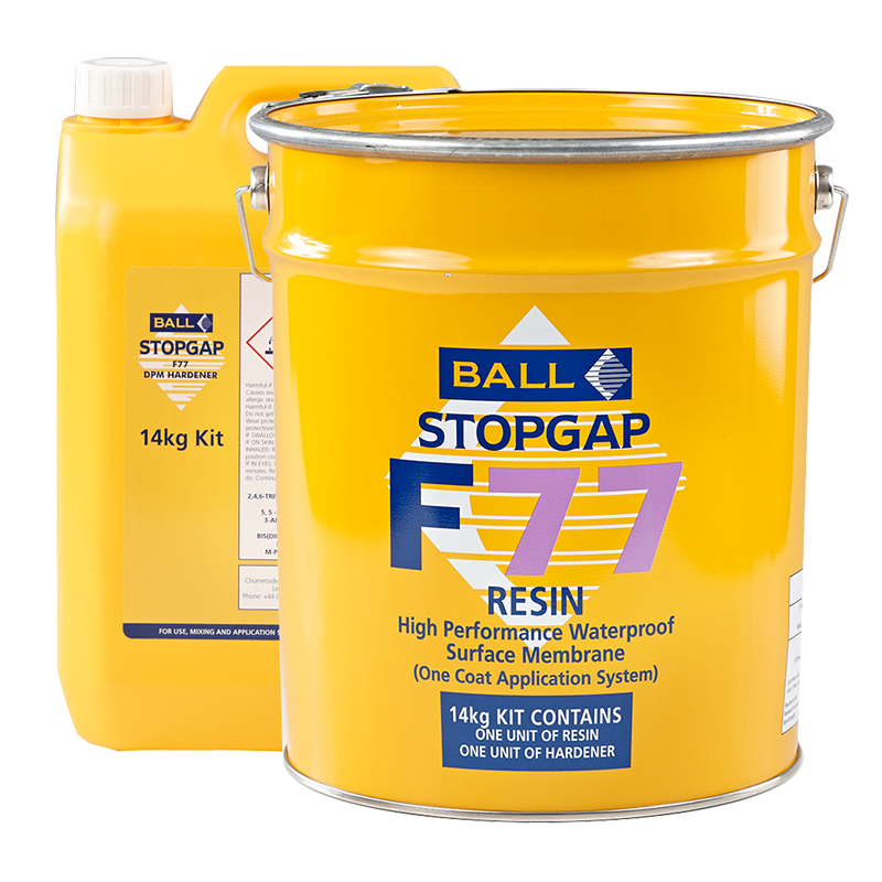 F. Ball STOPGAP F77 One-Coat High Performance Waterproof Surface Membrane Application System ...